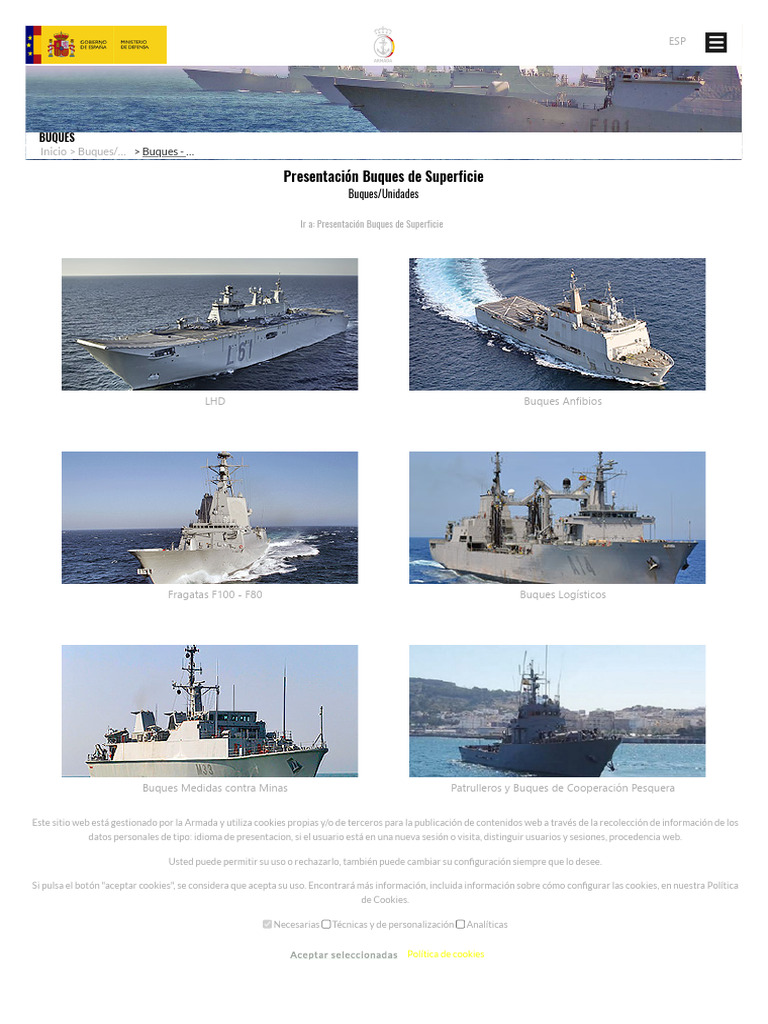 Presentación Buques de Superficie - Presentación Buques Superficie - Armada - Ministerio de ...