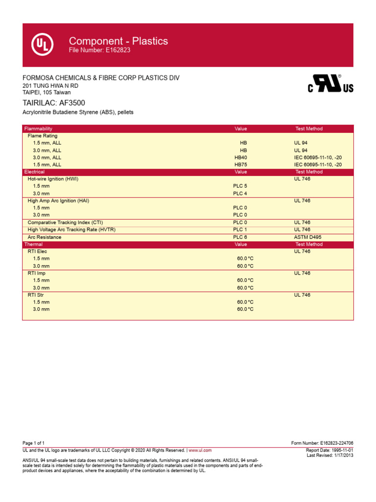 Ul Af3500 | PDF | Building Engineering | Materials