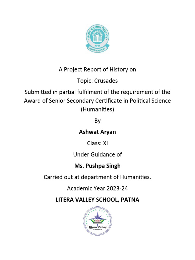 History Project Cover Page | PDF