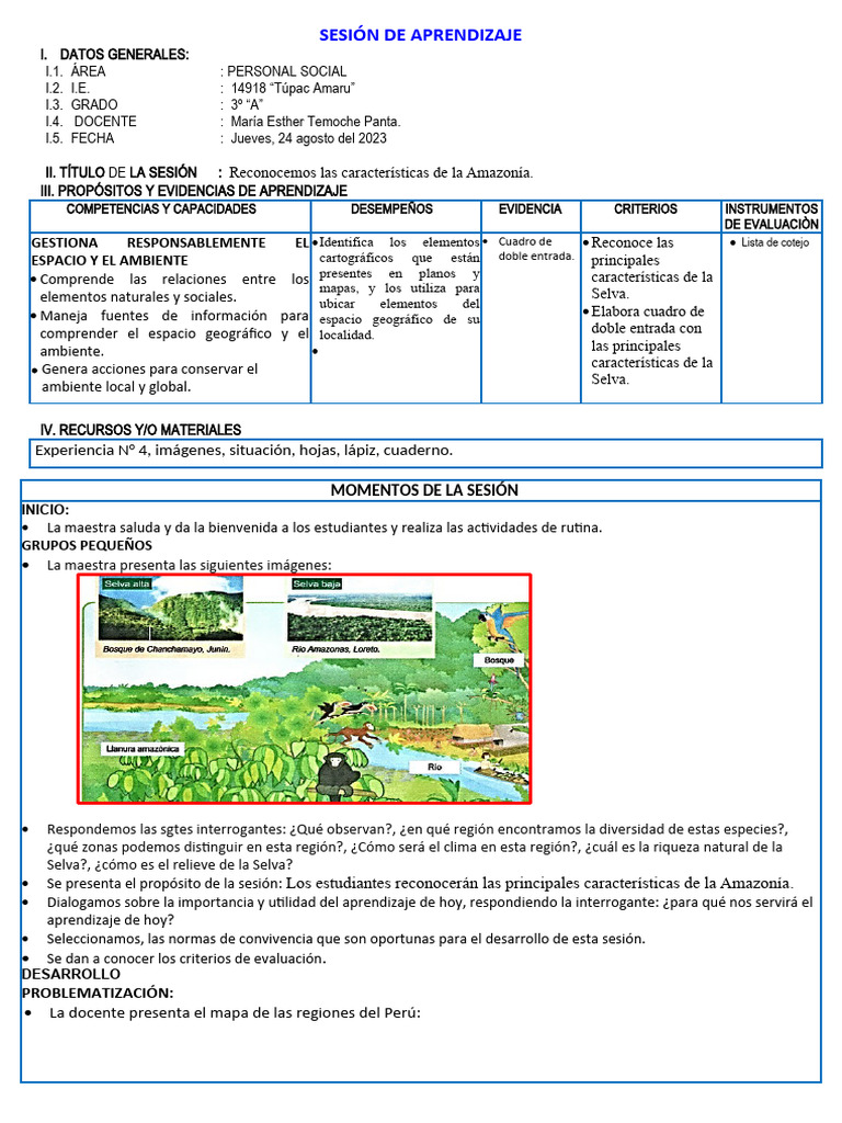 Sesión Selva | PDF | Selva amazónica