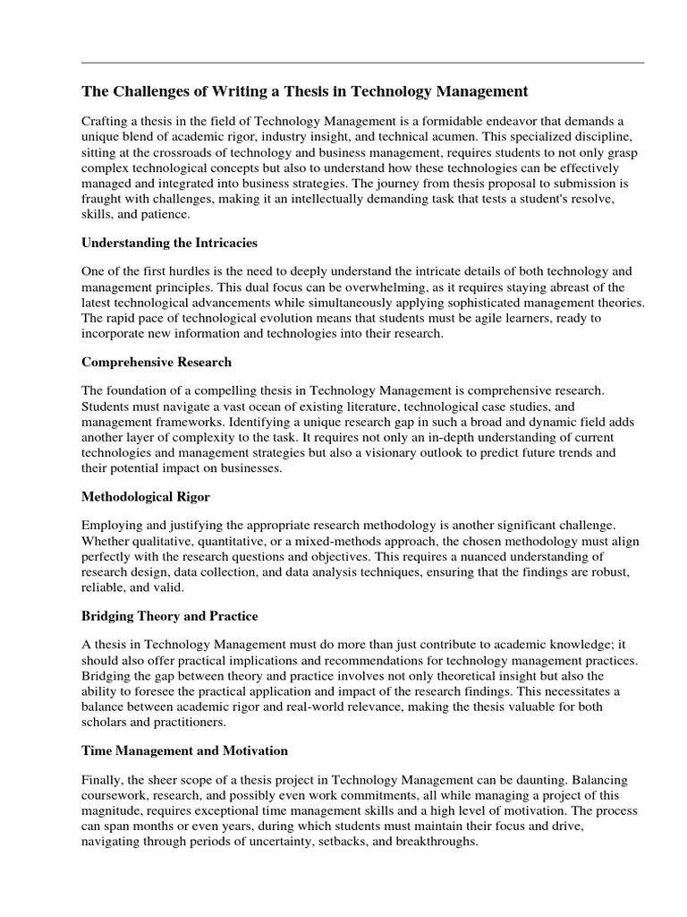 Thesis Technology Management | PDF | Methodology | Programmable Logic Controller