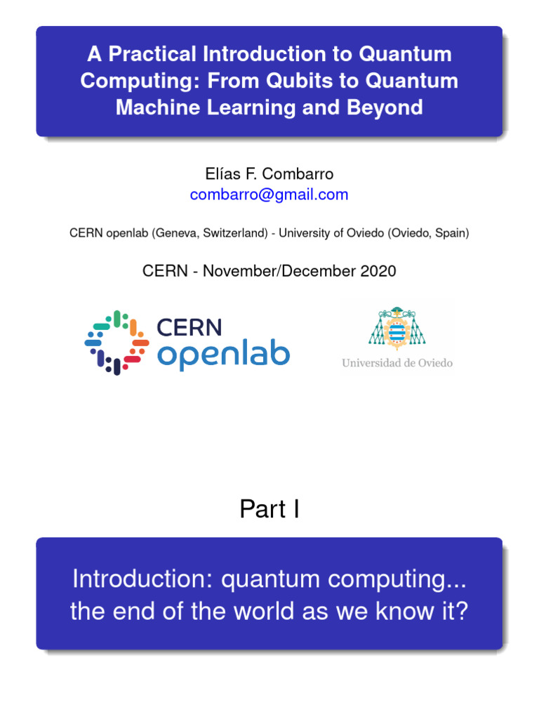 Quantumcomputing Cern | PDF | Quantum Computing | Computing