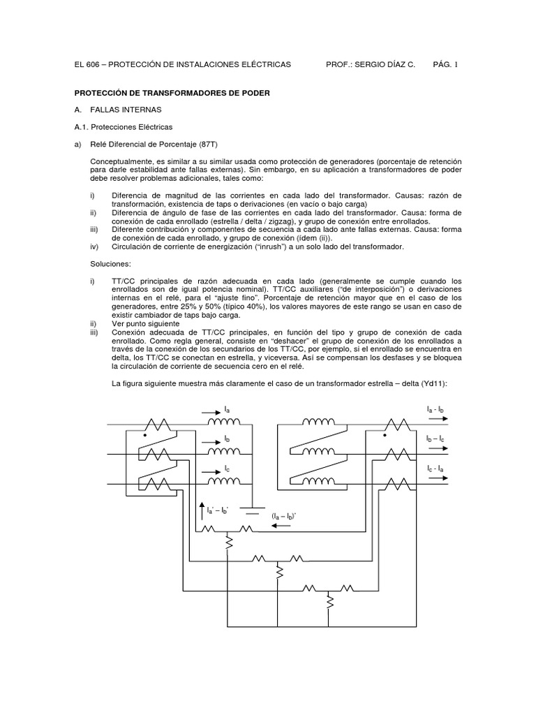 Transformadores de Poder | PDF | Transformador | Relé