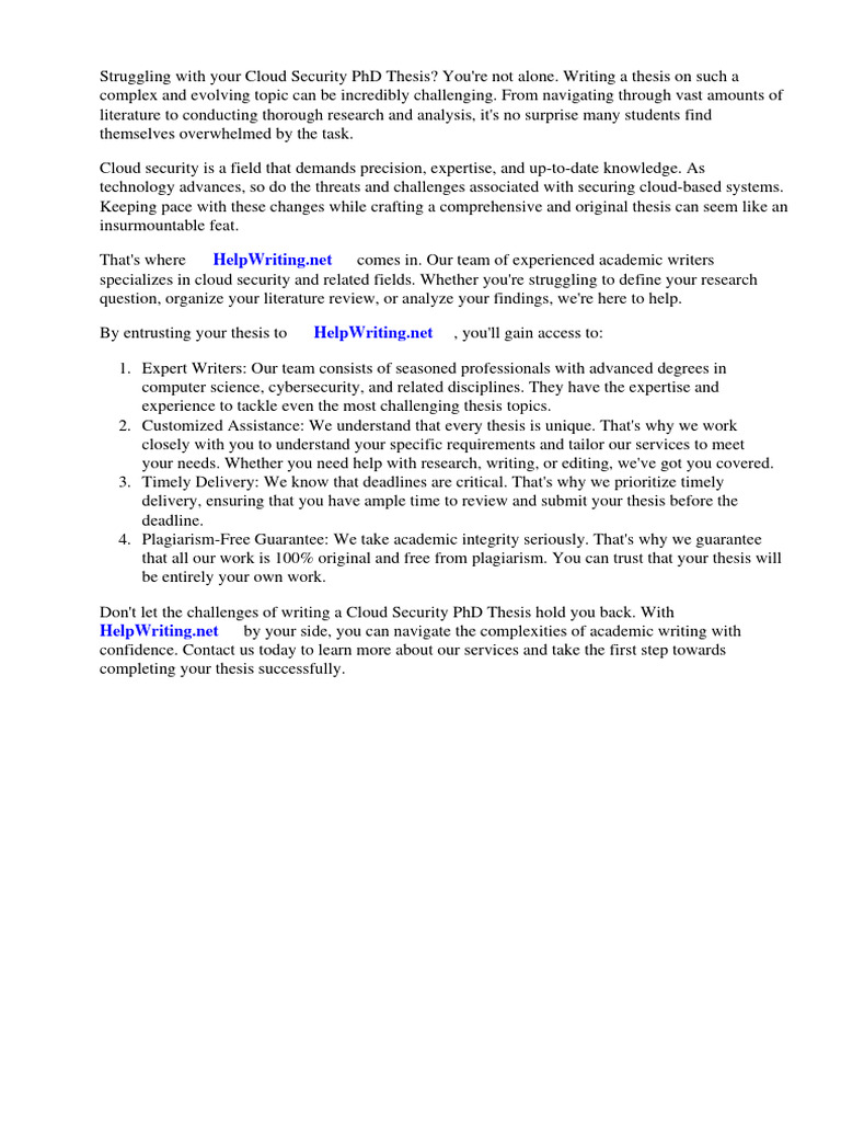 Cloud Security PHD Thesis | PDF | Cloud Computing | Computer Security