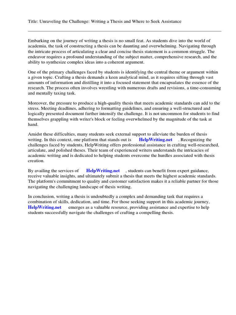 How Do You Find The Thesis in A Story | PDF | Essays | Thesis