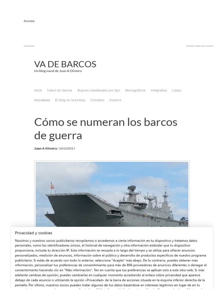 Cómo se numeran los barcos de guerra _ VA DE BARCOS | PDF | Privacidad en internet | Marina de ...