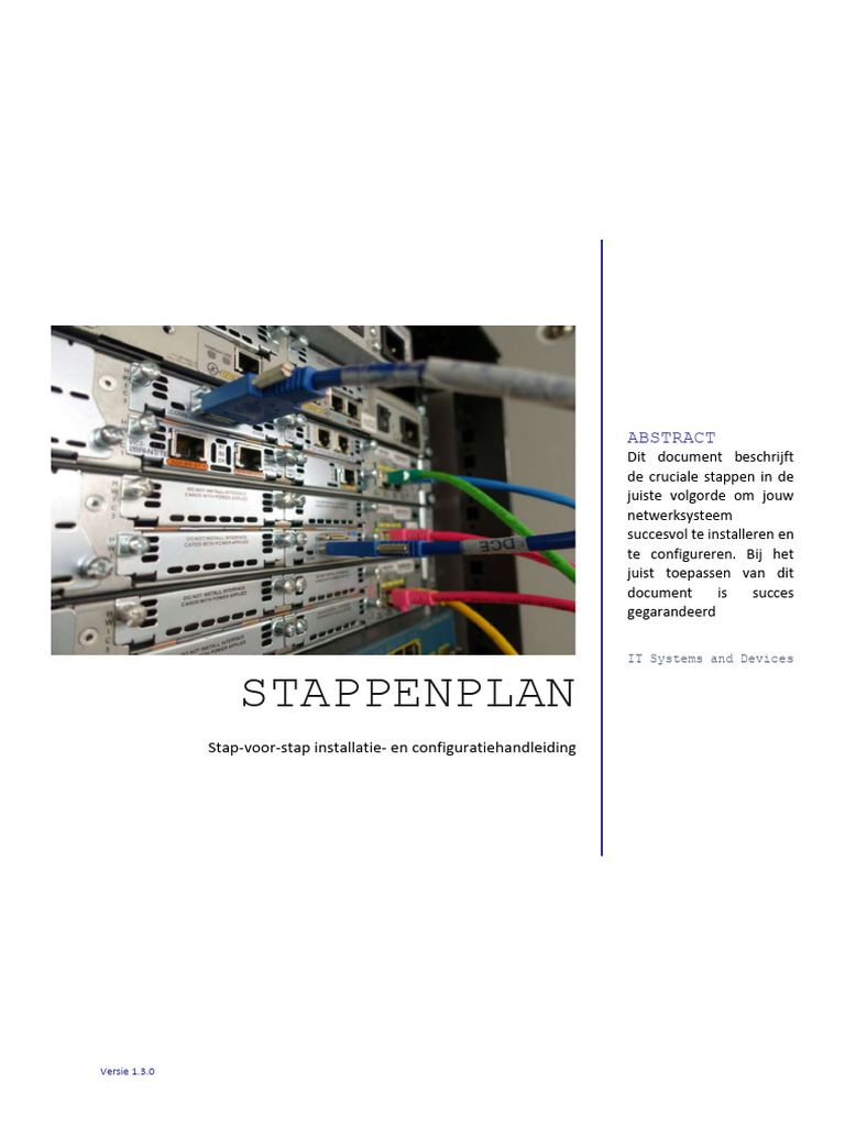Stappenplan Netwerkconfiguratie | PDF