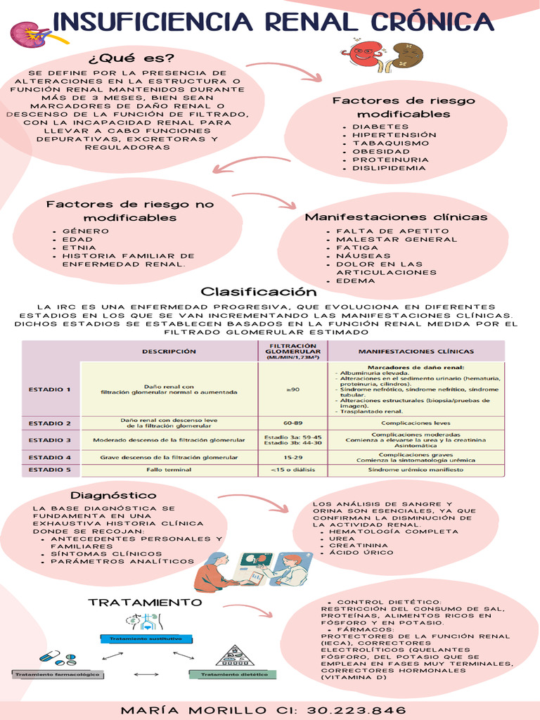 Insuficiencia Renal Cronica. Maria | PDF | Enfermedad renal crónica | Riñón