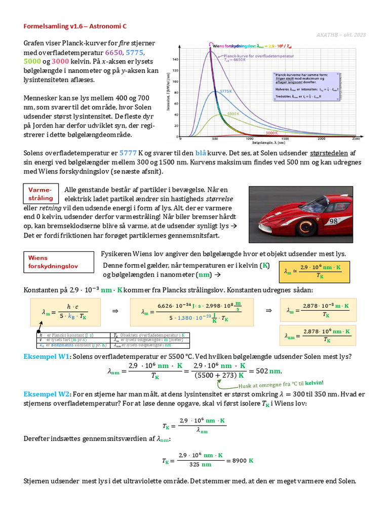 AstroC Formelsamling v1.6 | PDF