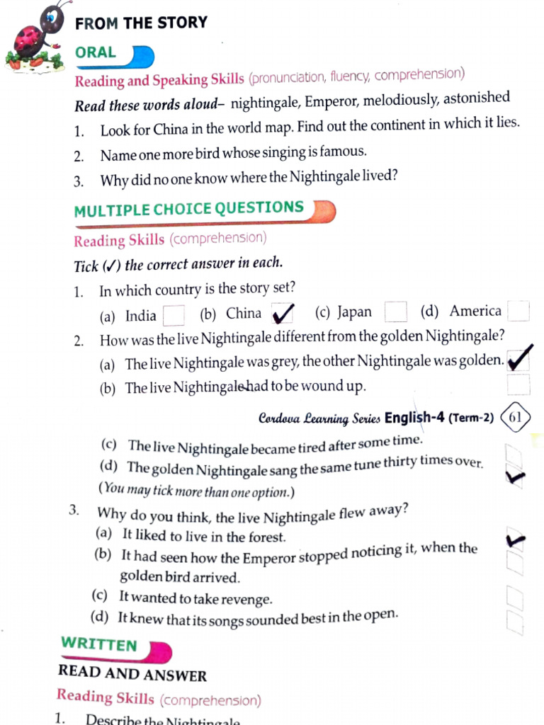 Nightingale Book Exercise | PDF | Adjective | Linguistics