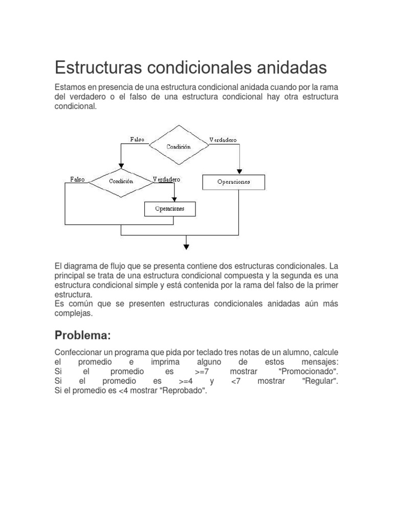 Estructuras Condicionales Anidadas en Python | PDF | Crecimiento ...