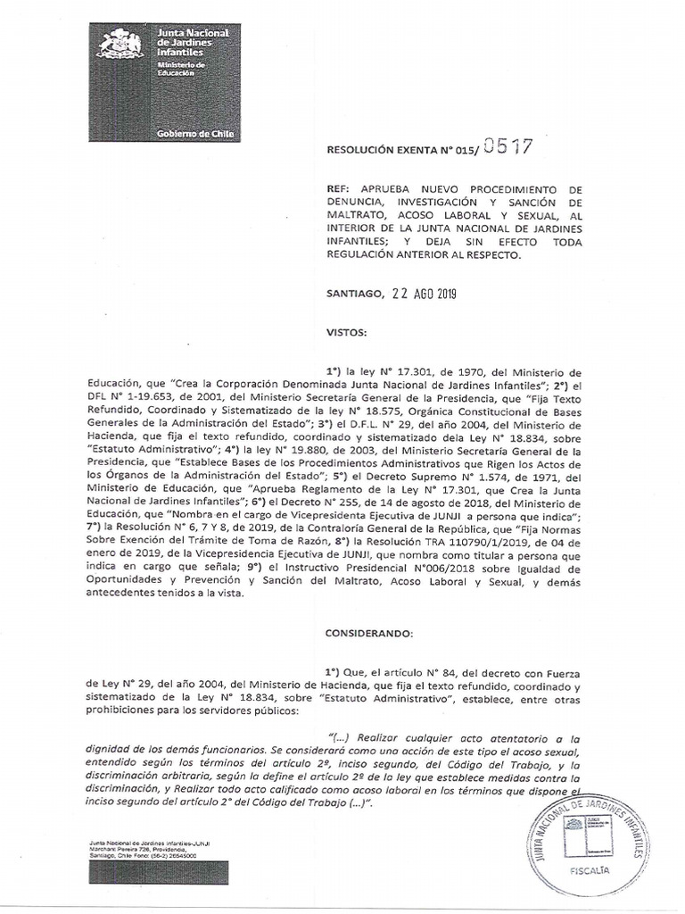 Resolucuion Exenta | PDF