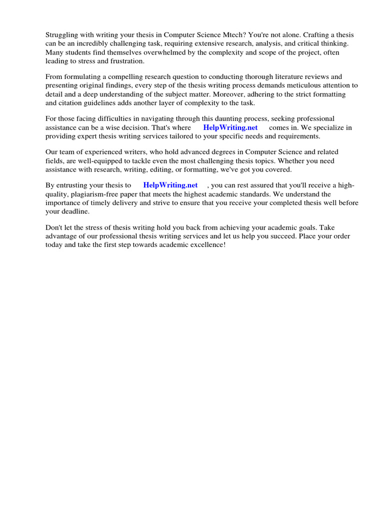 Thesis In Computer Science Mtech Download Free Pdf Mathematical Optimization Thesis 