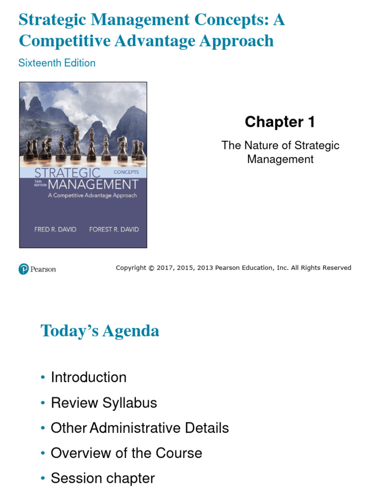 SM - Ch1 | PDF | Strategic Management | Competitive Advantage