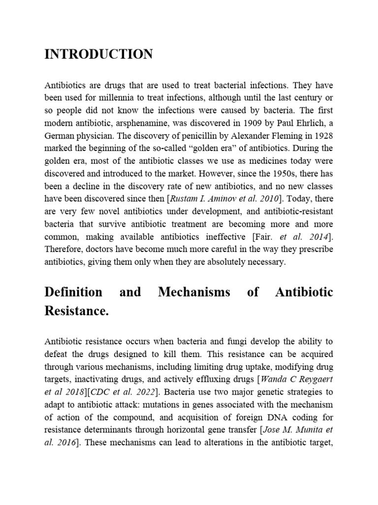 Introduction | PDF | Antimicrobial Resistance | Infection
