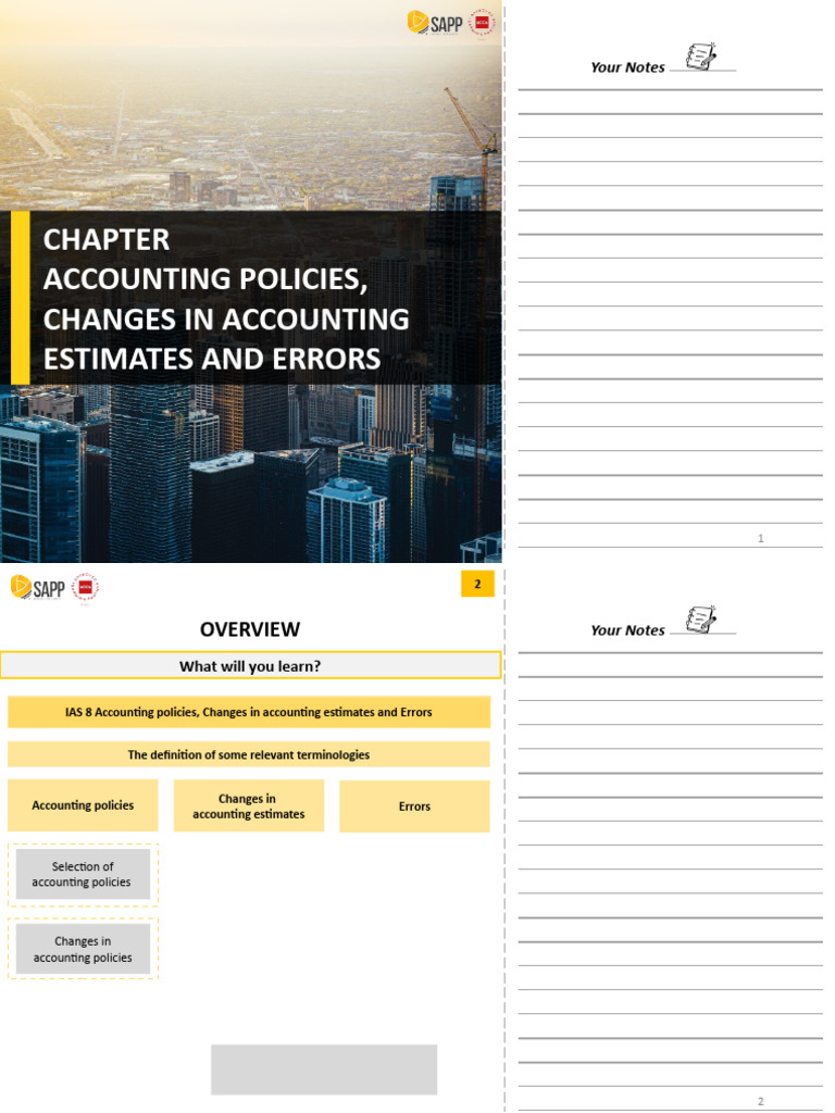 SBR Chapter IAS 8 Origin | PDF | Financial Statement | Balance Sheet