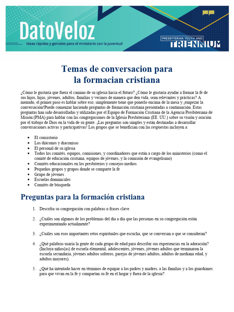 Temas de Conversión Cristiana | PDF | Iglesia cristiana | Evangélico