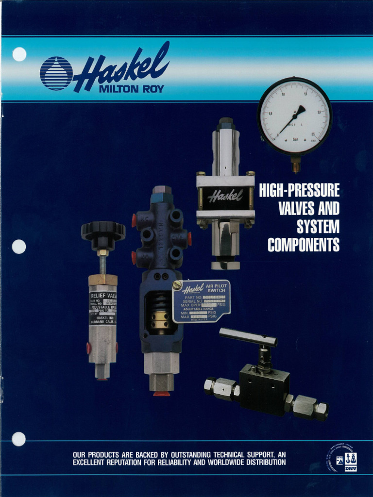 High Pressure Valves and System Brochure 11 09 | PDF