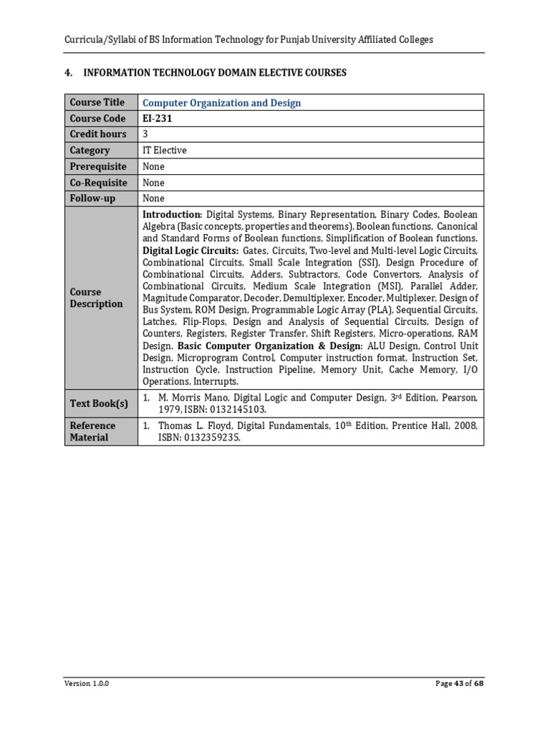Digital Logic & Computer Design Course | PDF | Computers