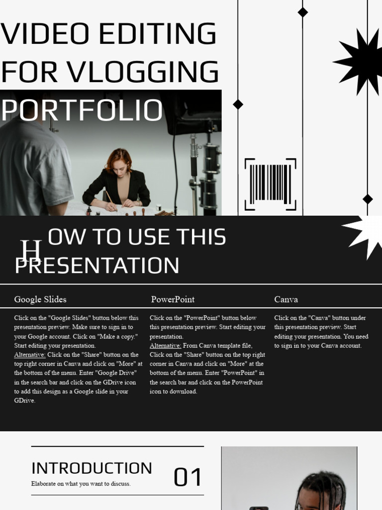 Vlogging Portfolios Through Video Editing | PDF | Microsoft Power Point | Computing