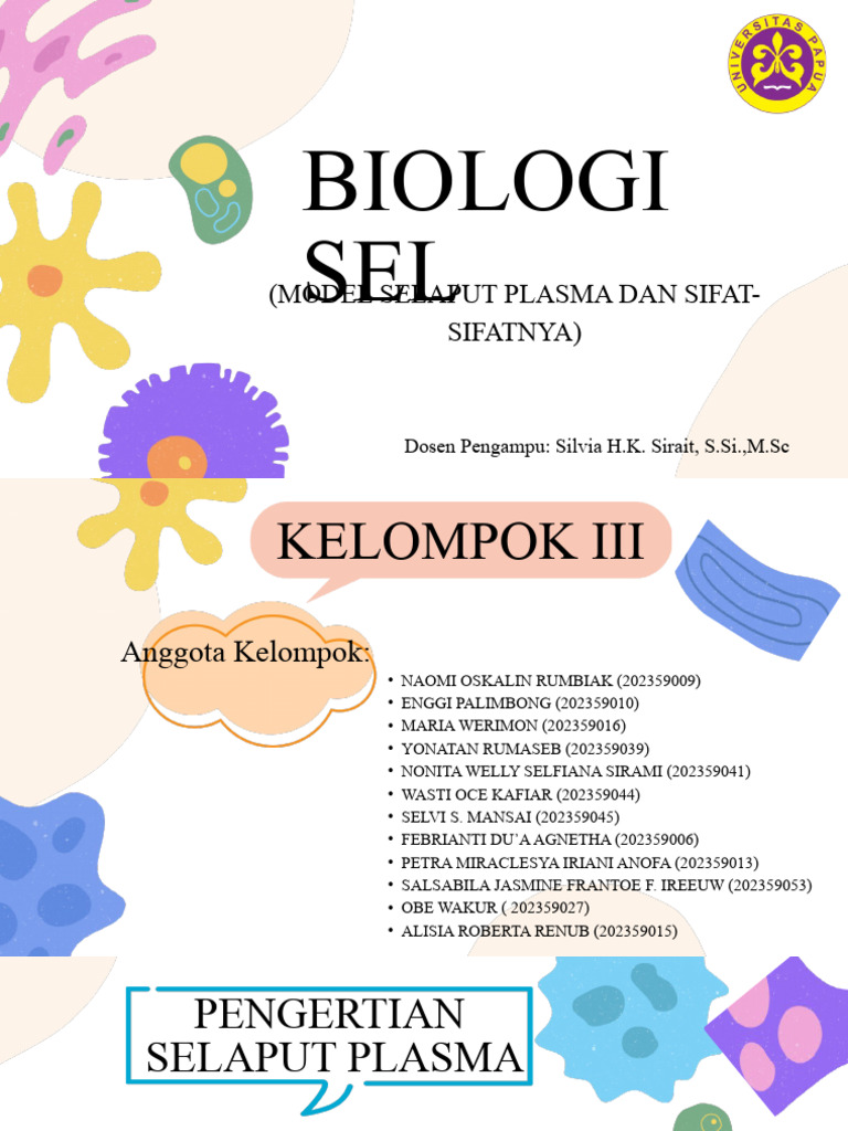 Sifat dan Model Membran Plasma Sel | PDF