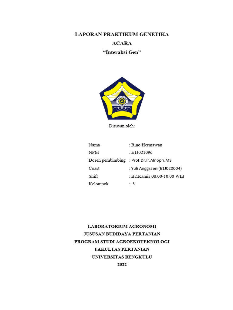 Interaksi Gen dalam Praktikum Genetika | PDF