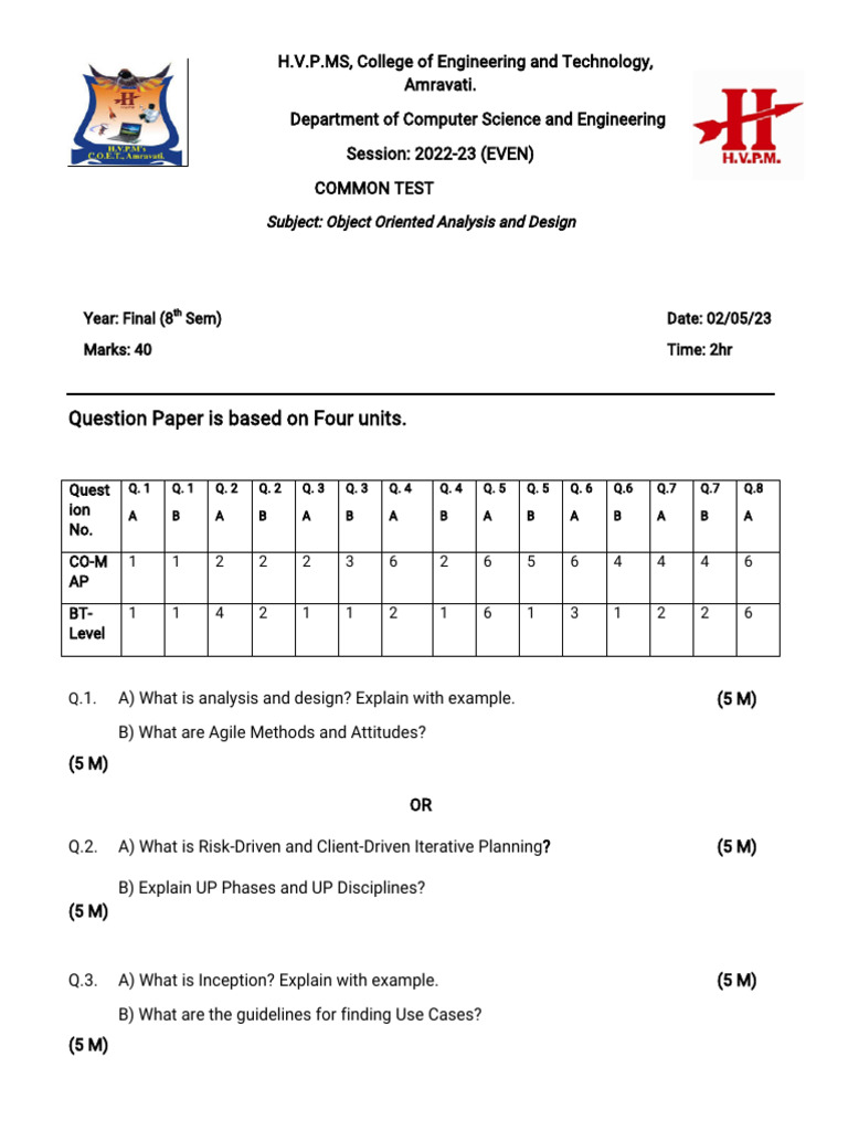 Common Test Paper | PDF