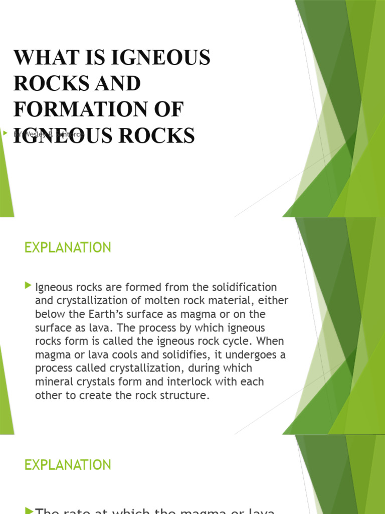 What Is Igneous Rocks and Formation of Igneous Rocks: BY:Wesley P ...