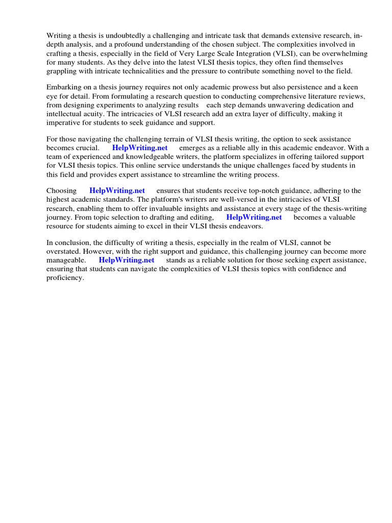 Latest Vlsi Thesis Topics | PDF | Integrated Circuit | System On A Chip