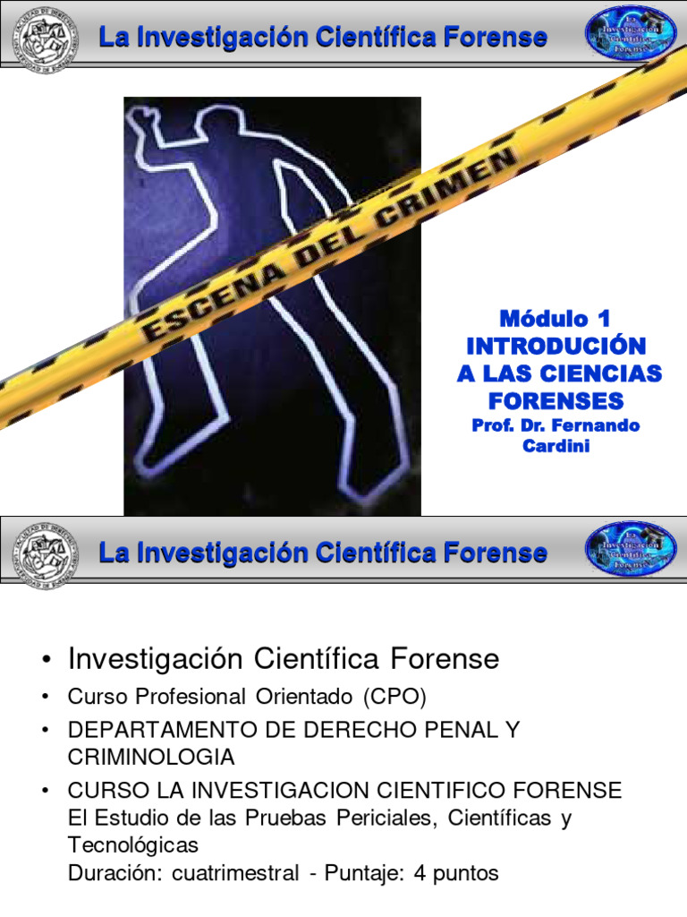 Investigacion Cientifica Forense Uba Modulo 1e 2023 | PDF | Ciencia ...