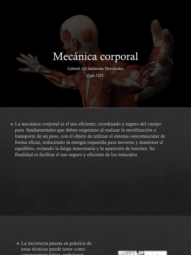 Mecanica Corporal | PDF