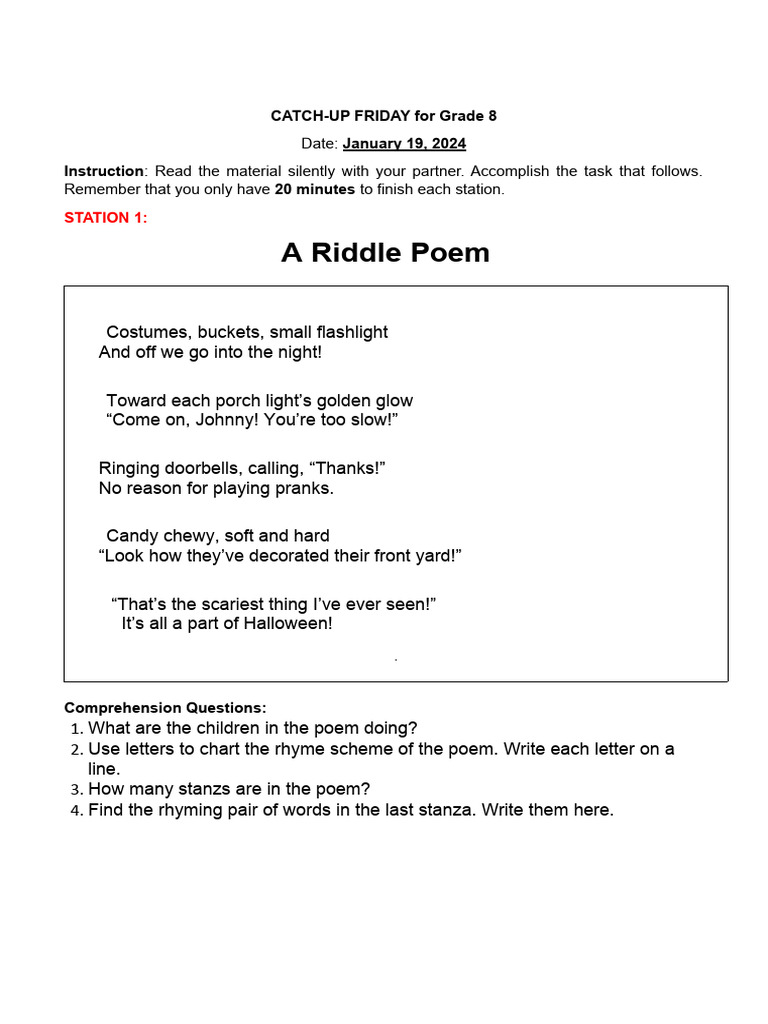 Grade-8-Reading-Materials Catch-Up Friday | PDF | Oven | Volcano