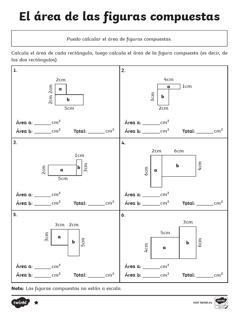 Cálculo de Áreas de Figuras Compuestas | PDF | Ajedrez