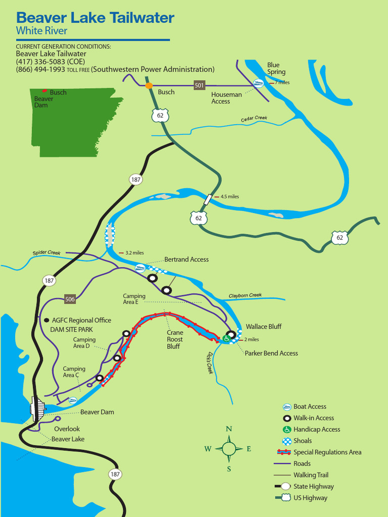 Arkansas Trout Fishing Guidebook - Beaver Lake Tailwater | PDF | Water | Landscape