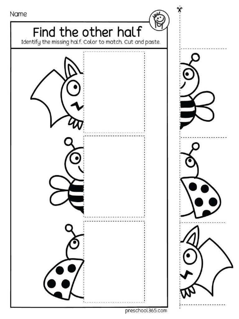 Free Symmetry Worksheet For Preschool Children | PDF