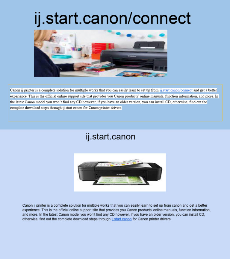 Ij Start Canon | PDF