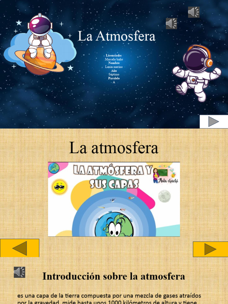 La Atmosfera | PDF | Atmósfera | Atmósfera de tierra