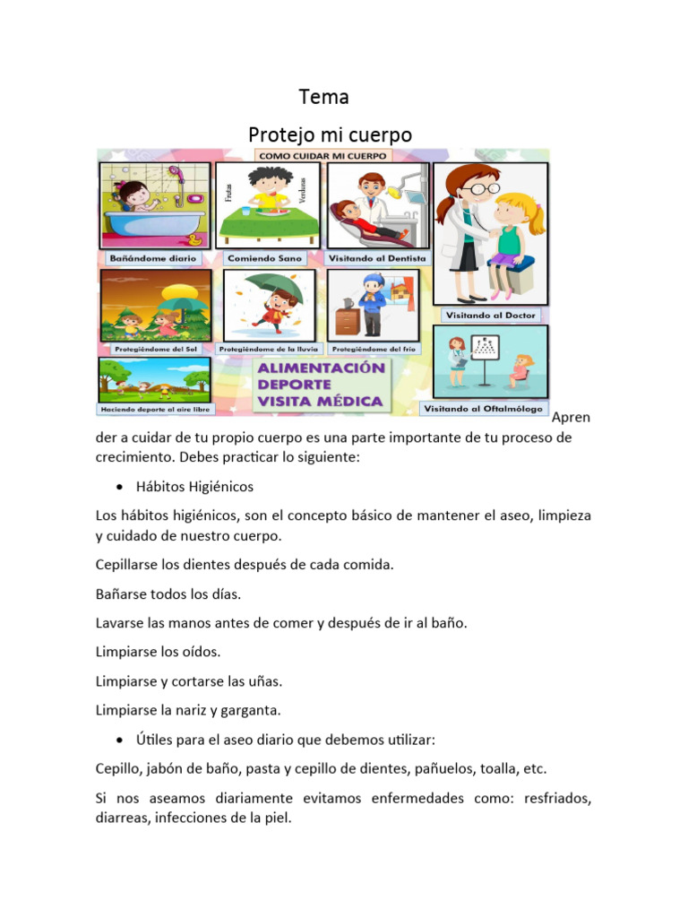 Cuido Mi Cuerpo | PDF