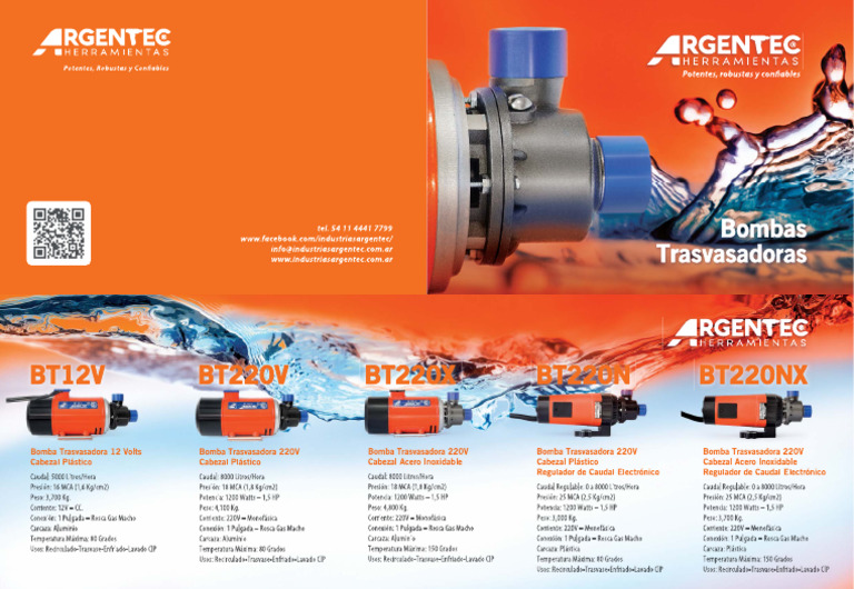 05485AD - Argentec-Diptico Bombas-WEB | PDF