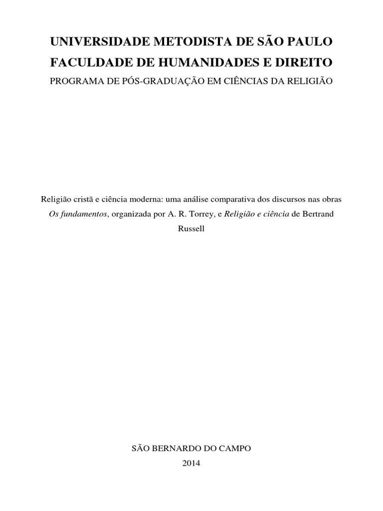 Religião Cristã e Ciência Moderna | PDF | Ideologias | Science