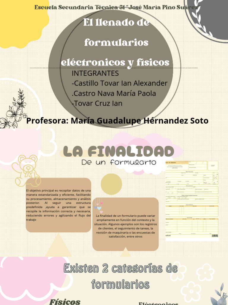 ¿Como Llenar Un Formulario Electrónico y Uno Impreso | PDF ...