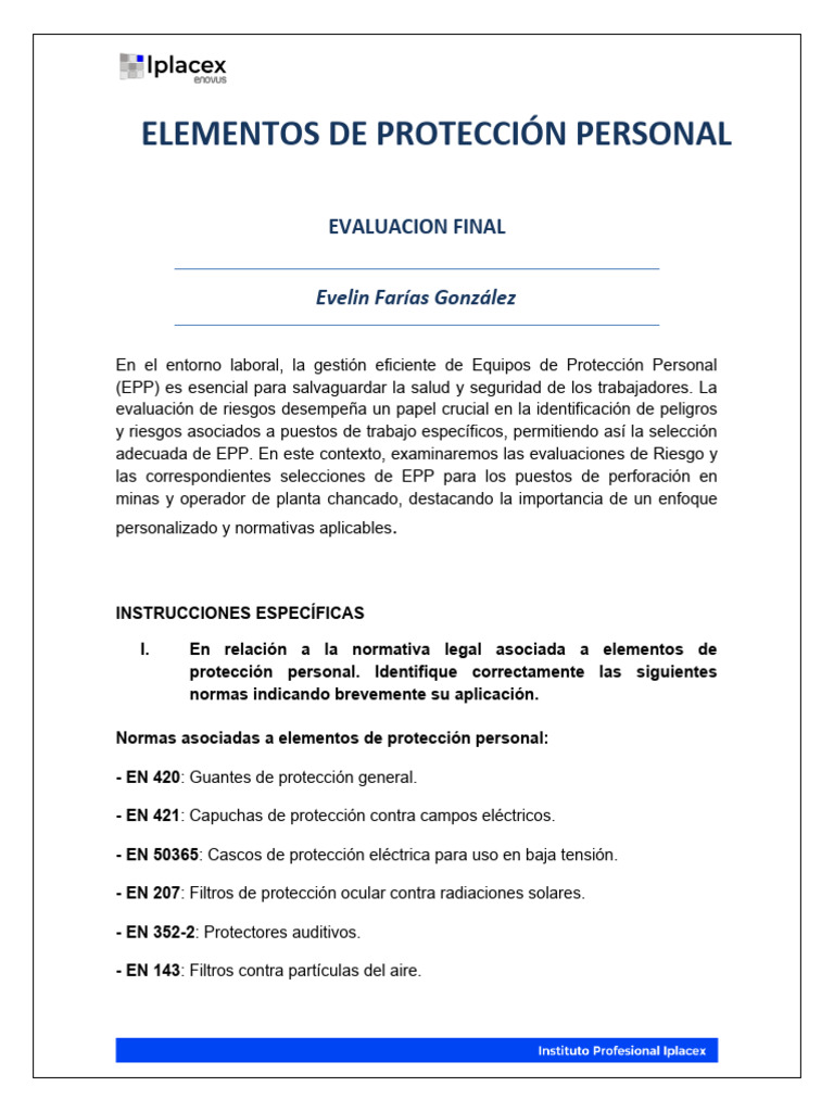 TA - EX - 7 Evelin Farías González | PDF | Minería | ruido