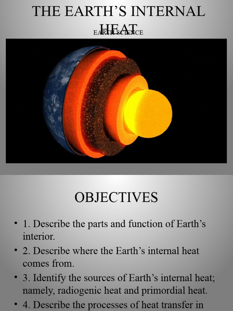 The Earths Internal Heat | PDF