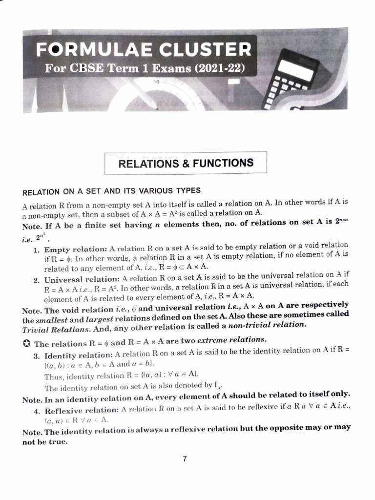 All Formulas - Repaired | PDF | Function (Mathematics) | Set (Mathematics)
