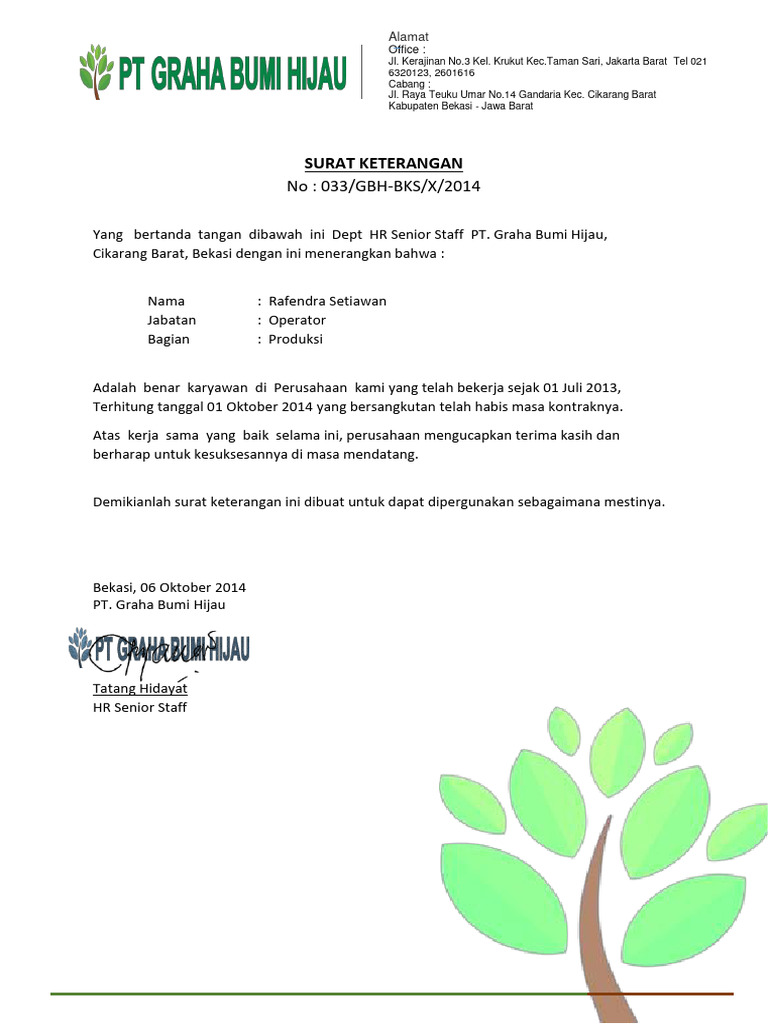 PT Graha Bumi Hijau | PDF