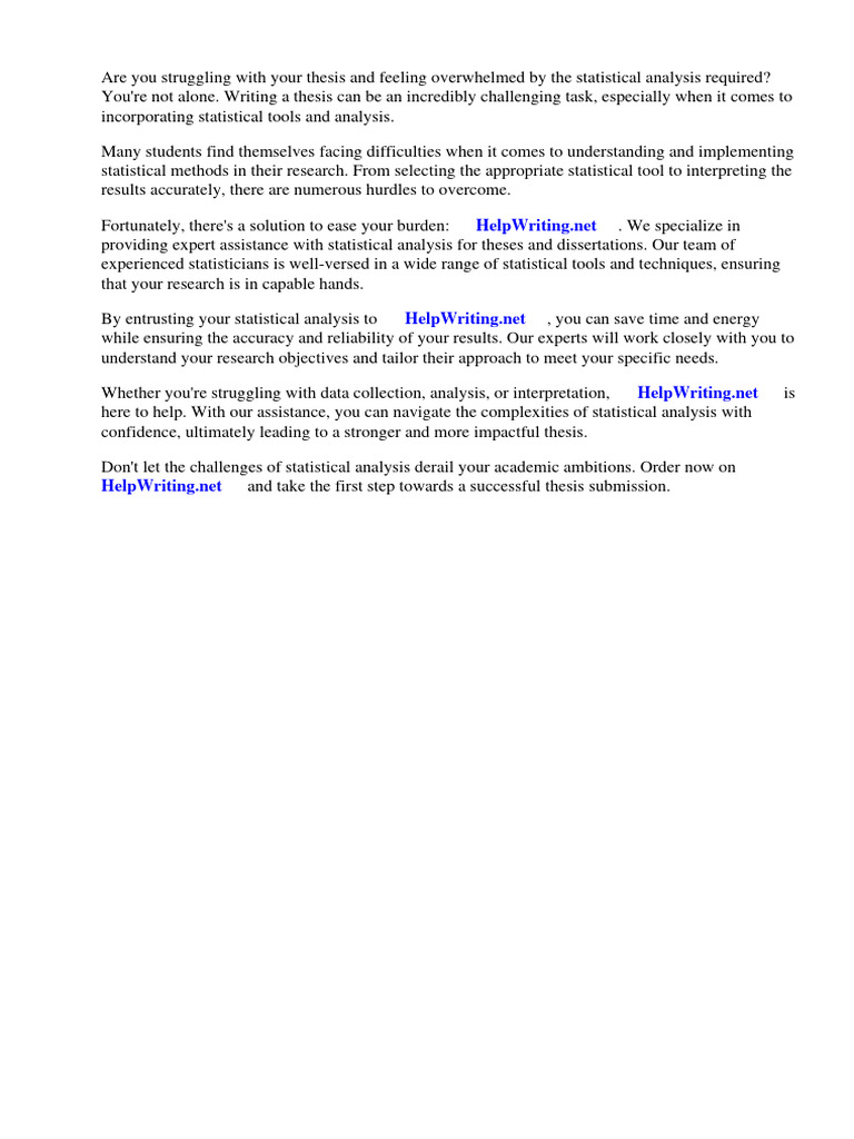 Statistical Tool in Thesis | PDF | Statistics | Data Analysis