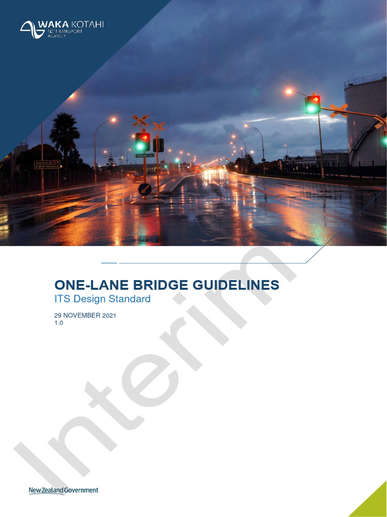 One Lane Bridge Marking ITS-01-003-202111-STD-OLB-Interim | PDF ...