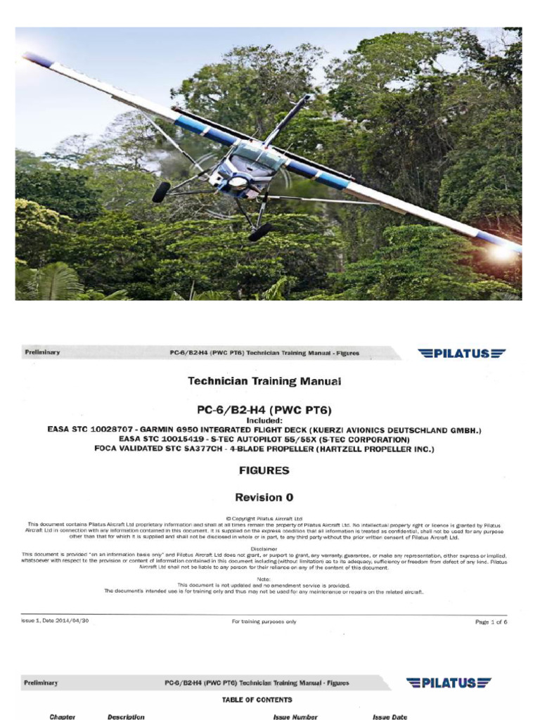 PC-6 B2H4 PWC PT6 Technician Manual Training | PDF
