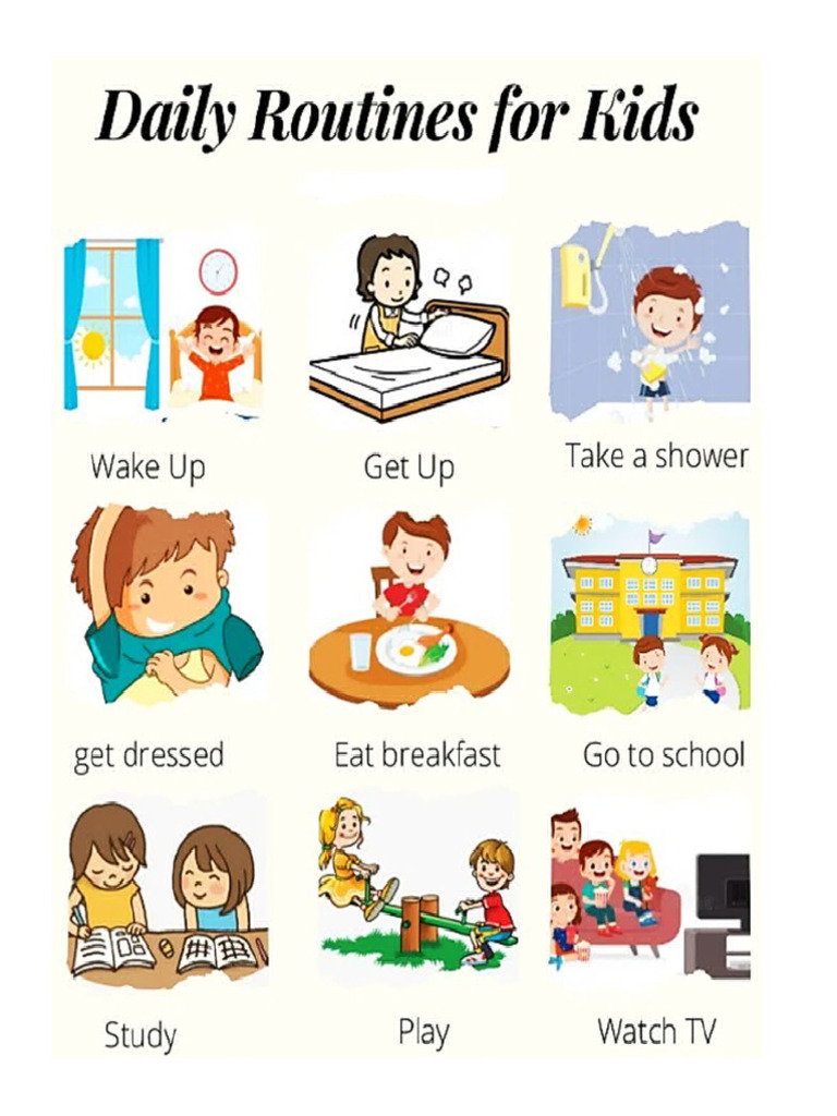 Daily Routine 7° Image | PDF