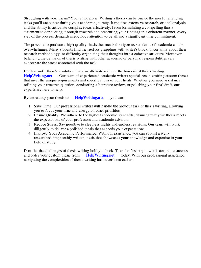 Thesis Easy | PDF | Thesis | Essays